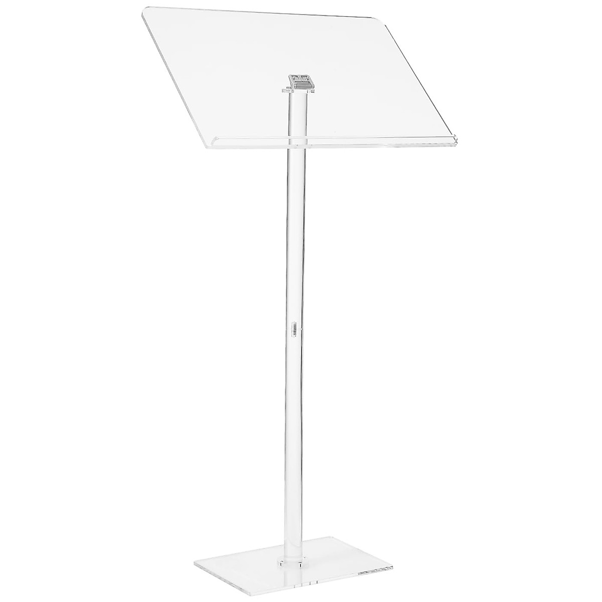 Goyappin Acrylic Podium Stand, Clear Podium,Pulpits for Churches,Transparent Presentation Lectern,for Churches, Weddings, Classroom, Conference ,23.6" L x 15.7" W x 42.3" H