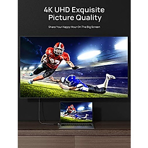 JSAUX Mini HDMI to HDMI Cable 6FT, [Aluminum Shell, Braided] High Speed 4K 60Hz HDMI 2.0 Cord, Compatible with Camera, Camcorder, Tablet and Graphics/Video Card, Laptop, Raspberry Pi Zero W -Grey