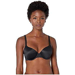 Calvin Klein Women's Liquid Touch Lightly Lined Perfect Coverage Bra, black, 38C