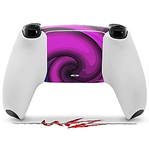WraptorSkinz Skin Wrap compatible with Sony PS5 DualSense Controller Alecias Swirl 01 Purple (CONTROLLER NOT INCLUDED)