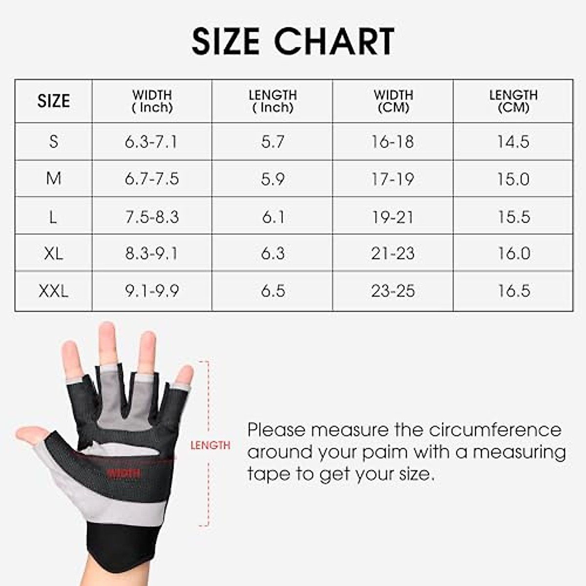 FitsT4 Sports Sailing Gloves 3/4 Finger and Grip Great for Sailing, Yachting, Paddling, Kayaking, Fishing, Dinghying Water Sports for Men and Women Black M