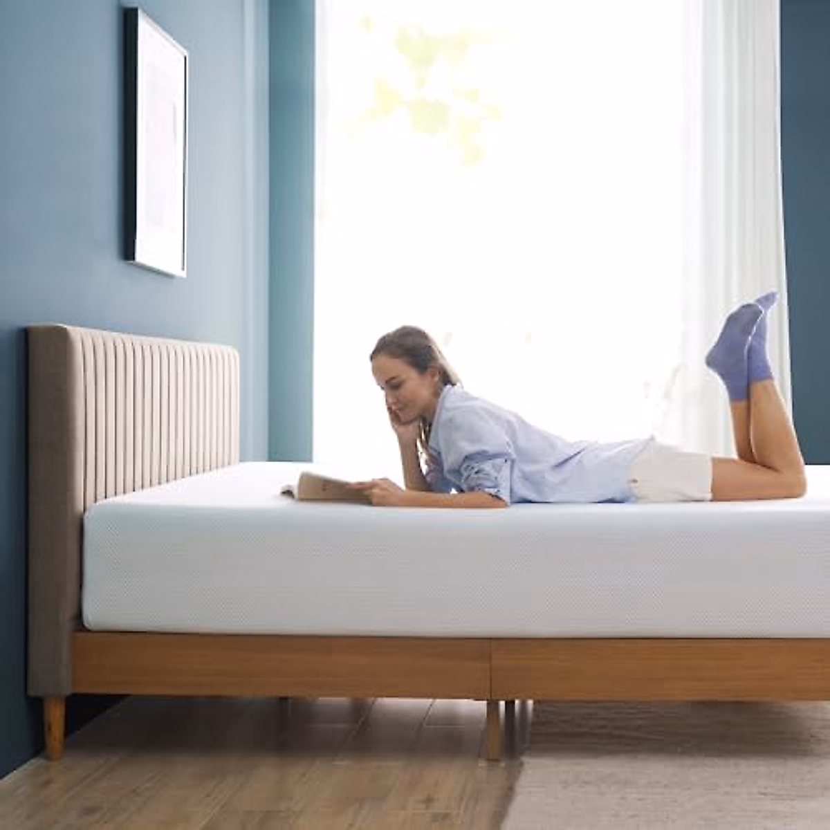 ZINUS 10 Inch Green Tea Cooling Memory Foam Mattress [New Version], Full, Fiberglass Free, Medium Firmness, Cooling Gel Foam, Certified Safe Foams & Fabric, Mattress in A Box