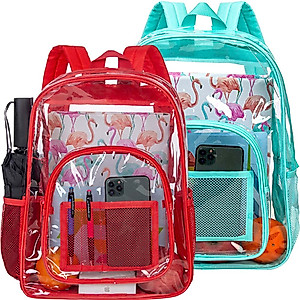 WZLVO 2PCS Clear Red