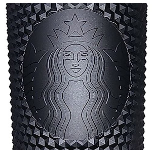 Starbucks Plastic 2021 Black Matte Studded Venti Tumbler, 24 oz