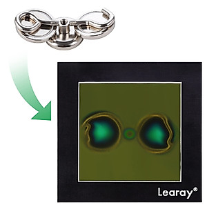 4 x 4 Inch Magnetic Field Viewing Film, Magnetic Field Viewer, Magnetic Flux Display, Magnet Pattern Detector, See Magnetic Field for Scientific Project (4 * 4 Inch)