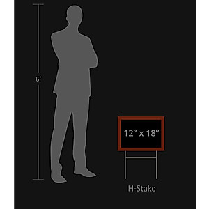 Two (2) Pack Custom + Personalized 12x18" Yard Sign, Metal Stake Included, by Legit Fast Printing