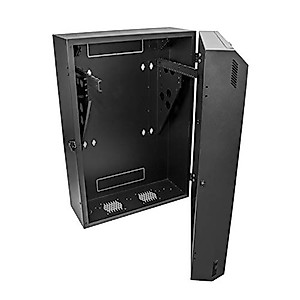 StarTech.com 8U 19" Vertical Wall Mount Server Rack Cabinet - Low Profile (15") - 30" Deep Locking Network Enclosure w/2U for Switch Patch Panel Router Mounting IT/Data Cabinet Assembled (RK830WALVS)