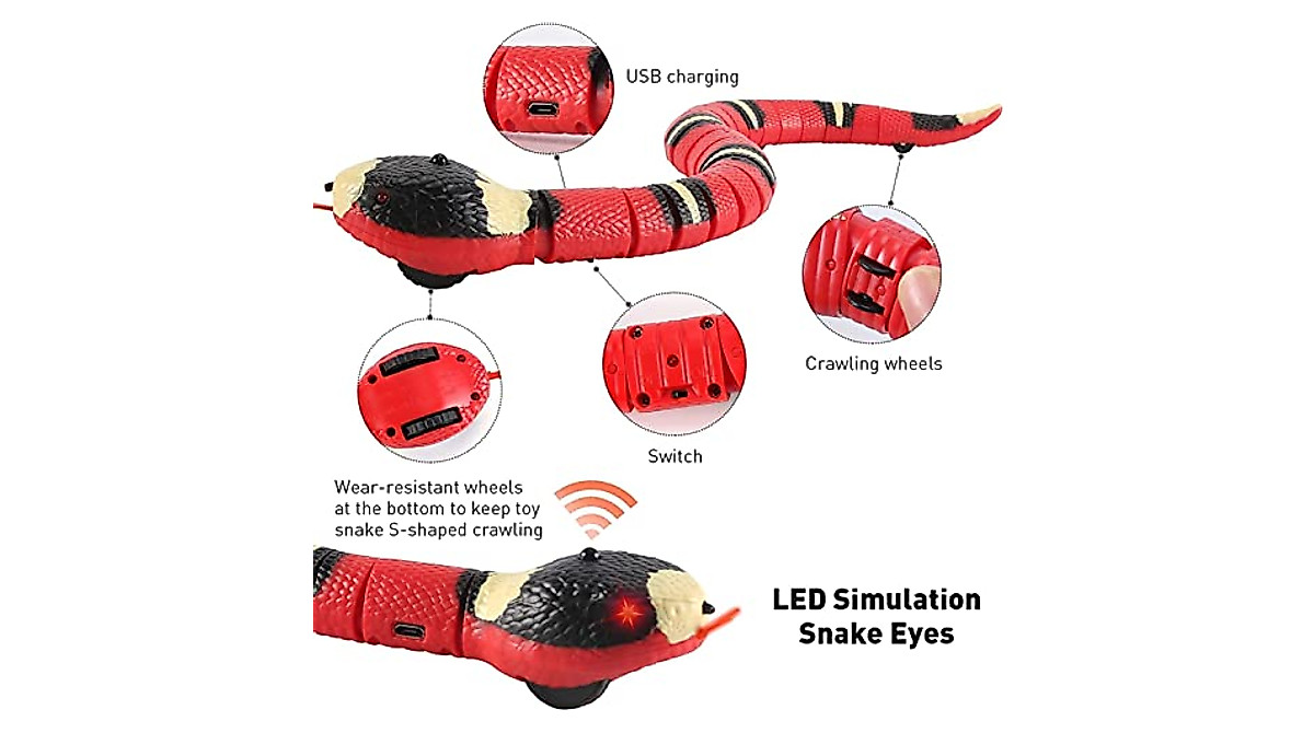 CSD Smart Sensing Snake Toy - Fun for Kids & Pets