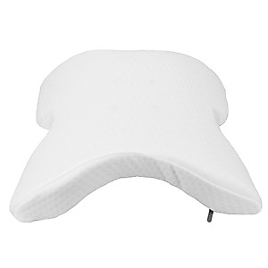 TOPINCN Sleeping Pillow Couple Pillow Arm Pillow Slow Rebound Pressure Pillow Cuddle Pillow Memory Foam Travel Arched Shaped U Pillow Providing Comfort