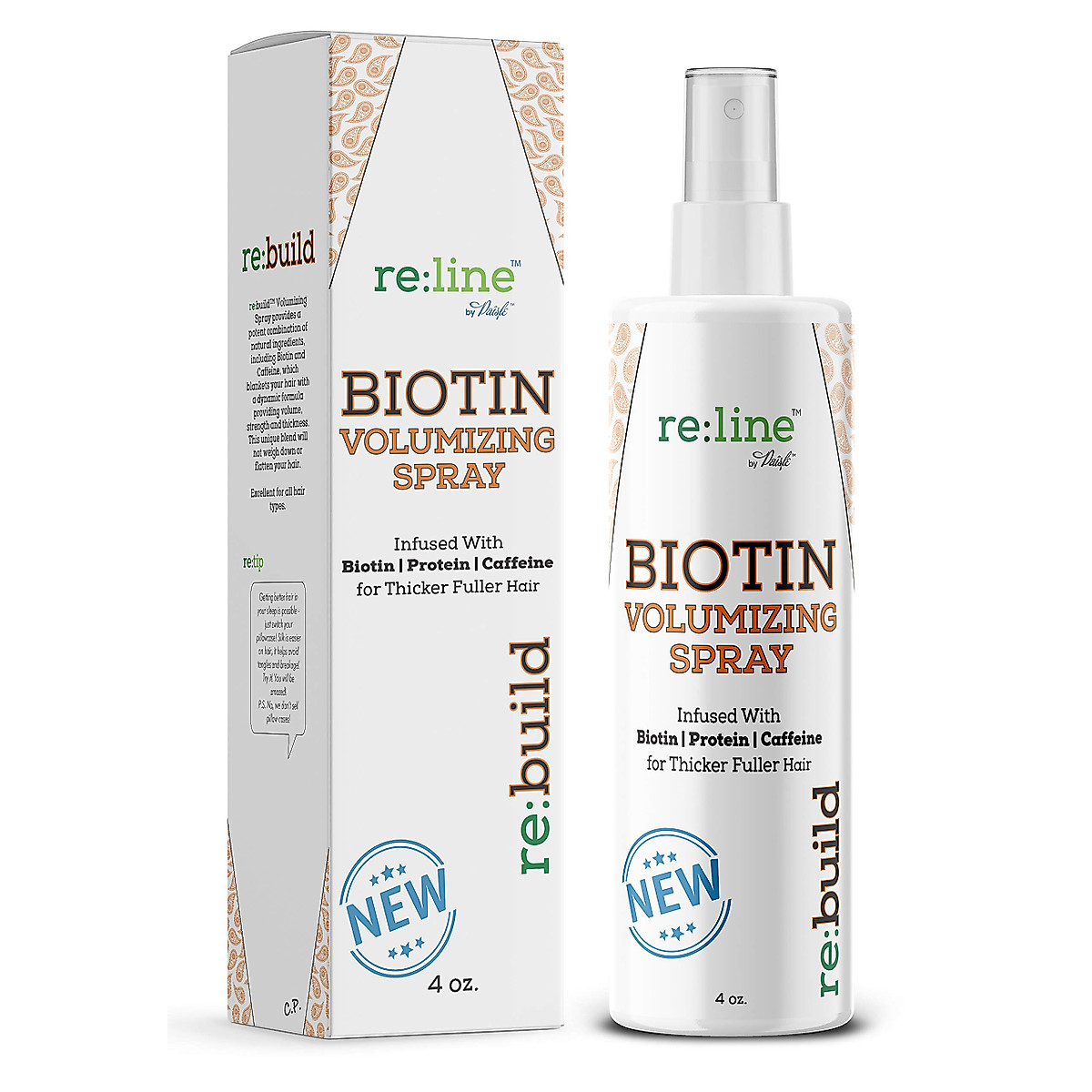 Biotin Volumizing Spray - Natural Hair Thickening and Growth Product for Fine Hair Texture - Volumizer for Men and Women