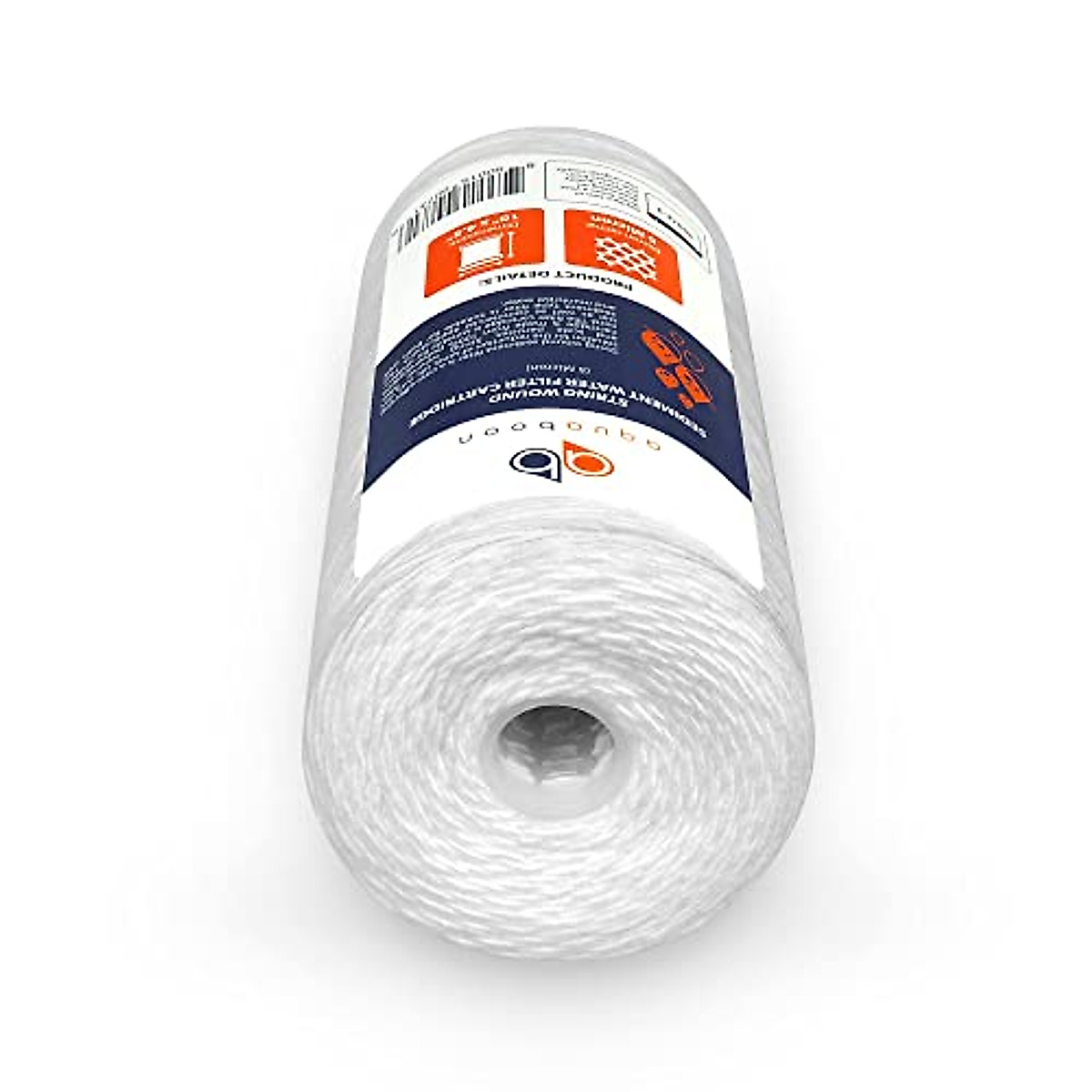 Aquaboon 5 Micron 10" x 4.5" String Wound Sediment Water Filter Cartridge | Whole House Sediment Filtration | Compatible with 84637, WPX5BB97P, PC10, 355214-45, 355215-45, WP10BB97P WP5BB97P 20-Pack