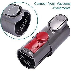 OPODEE Groom Tool Kit, Compatible for Dyson Vacuums, Pet Dog Brush Hair Vacuum Attachment for V7/8/10/12/15, for Long Medium Haired Dogs, Vacuum-Assisted Dog Groomer Self-Cleaning Mess-free Grooming