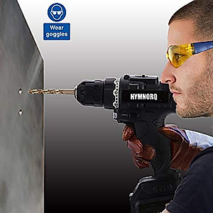 Hymnorq 3/8 Inch Fractional Size M35 Cobalt Steel Twist Drill Bit Set of 5pcs, Jobber Length and Straight Shank, Extremely Heat Resistant, Perfect Drilling in Stainless Steel and Cast Iron