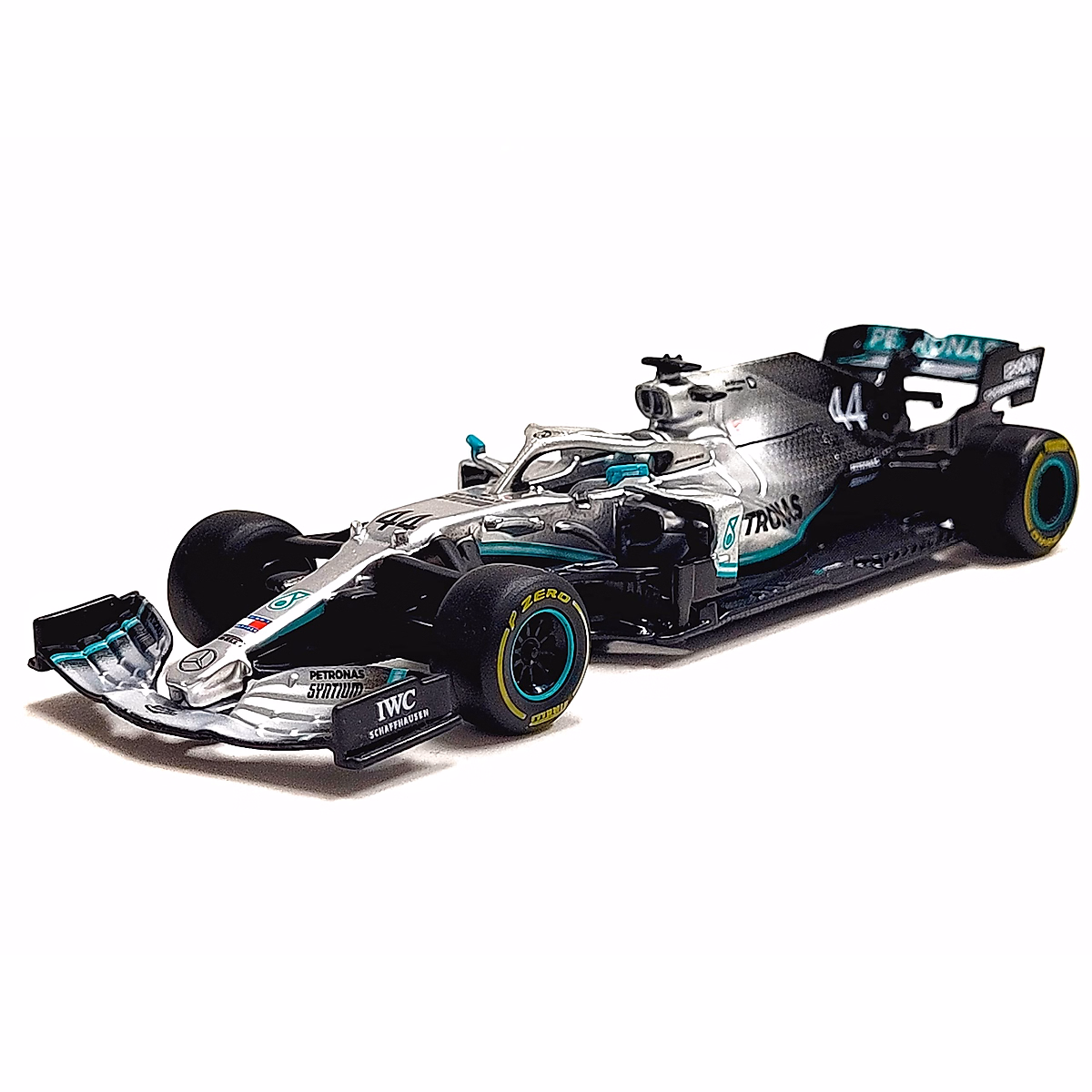 Mercedes AMG Petronas F1 W10 EQ Power+ #44 Lewis Hamilton F1 Formula One (2019) 1/43 Diecast Model Car by Bburago