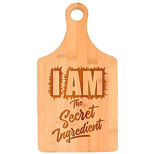 Cooking Gifts For Women I Am The Secret Ingredient Paddle Shaped Bamboo Cutting Board