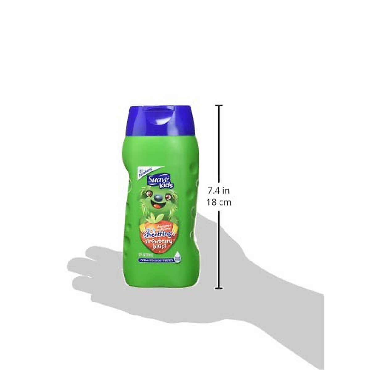 Suave Kids 2 in 1 Shampoo and Conditioner, Strawberry Smoothers, 12 Fl Oz (Pack of 1)