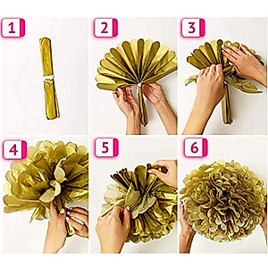 Baby Shower Decorations for Girl Pink Gold Princess It's A Girl Banner Poms Lanterns Mom To Be Sash