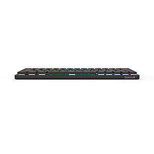 Redragon K624 Pro Mechanical Gaming Keyboard RGB LED Backlit 63 Key Wired/Wireless 2.4G and Bluetooth Low Profile with Anti-Dust Blue Switches (Black)