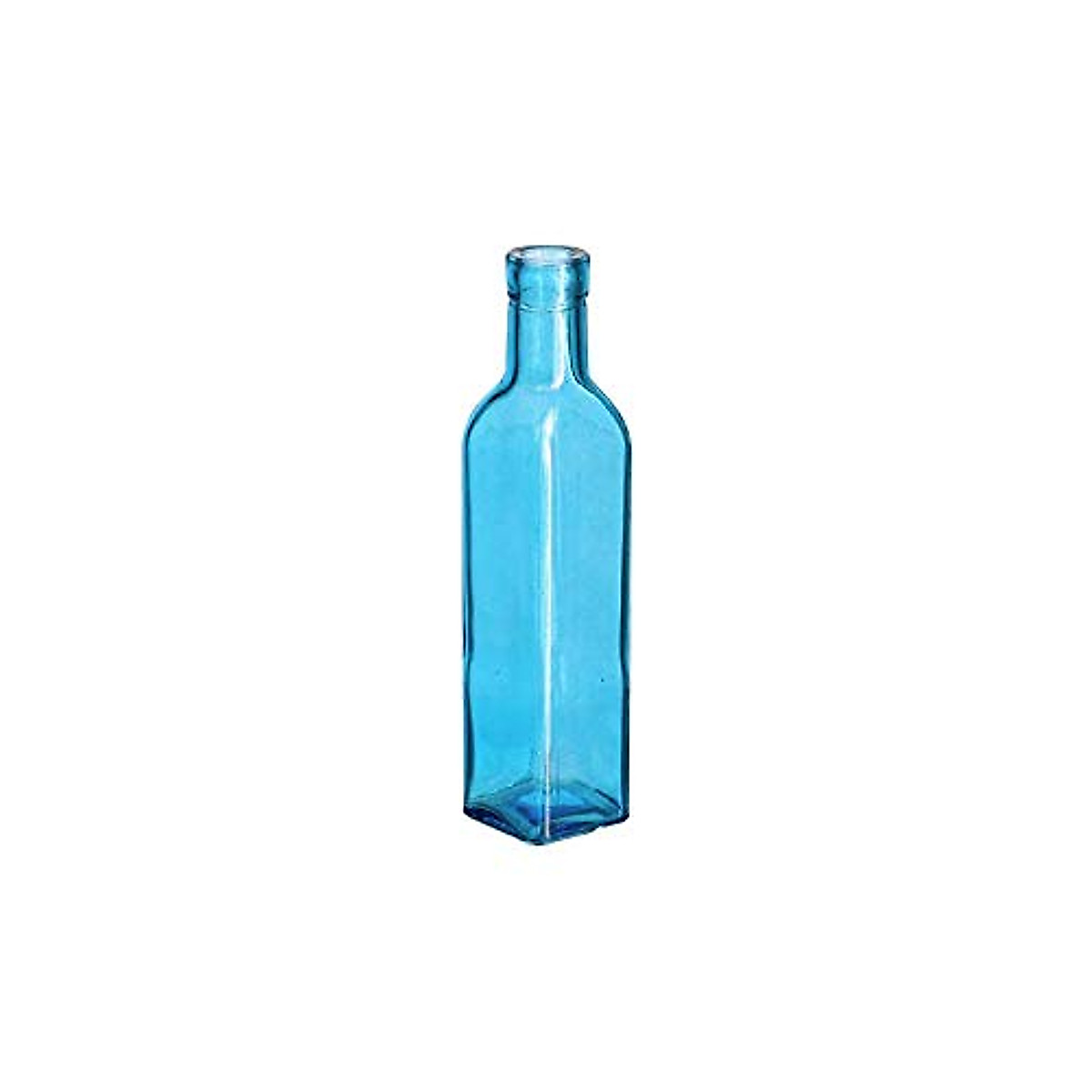 Evergreen Garden Brilliant Blue Glass Bottles, Set of 6