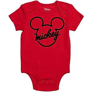 Disney Mickey Mouse Newborn Baby Boys 5 Pack Bodysuits 6-9 Months