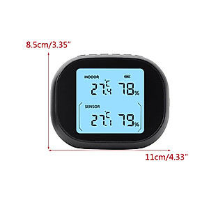 CAZSTYK Hygrometer Gauge Temperature Refrigerator Aquarium Monitoring