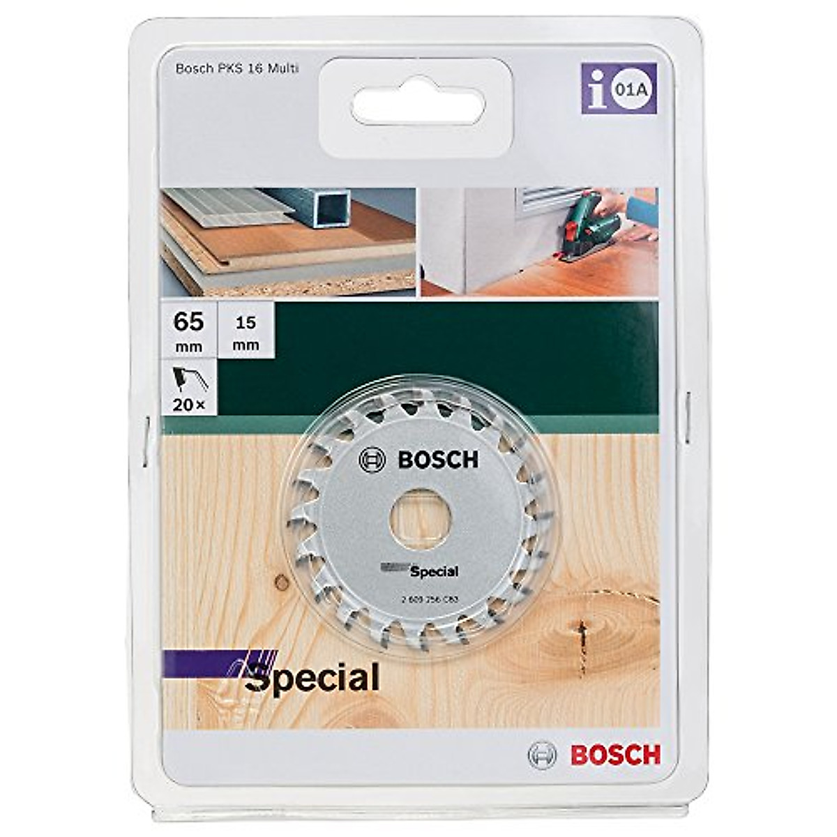 Bosch 2609256 °C83 Plunge Saw Circular Saw Blade for Handheld Circular Saws/65 x 15 x 1.6 mm