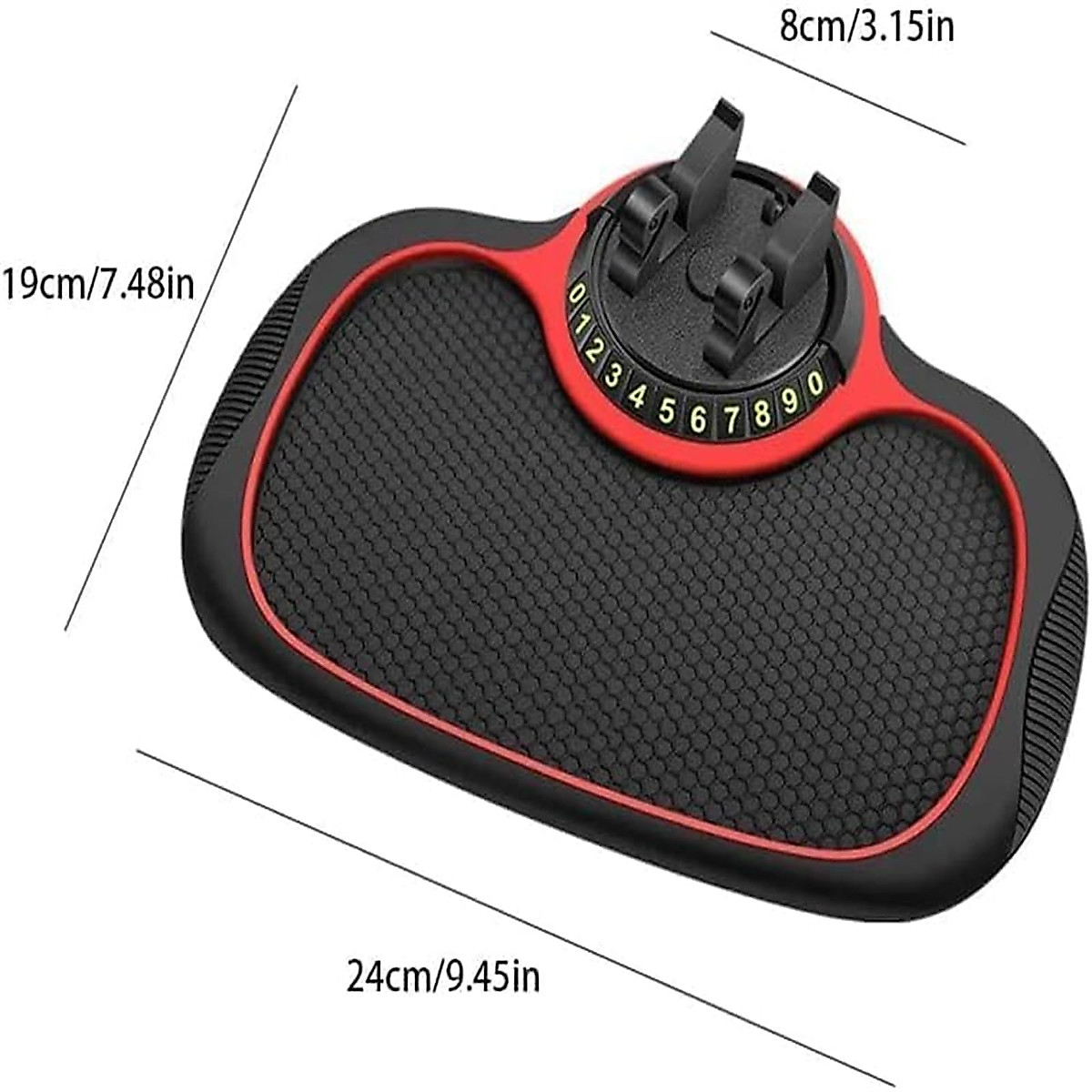 Flewsail Phone Mat, Flewsail Multifunction Car Anti-Slip Mat Auto Phone Holder, Silicone Car Phone Holder Pad Mat Dashboard Antislip Stand, Anti Skid Car Dashboard Sticky Pad (Black)