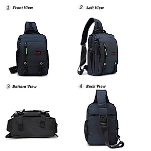 NICGID Sling Bags Chest Shoulder Backpacks, 13.3'' Laptop Backpack Crossbody Messenger Bag Travel Outdoor Men Women