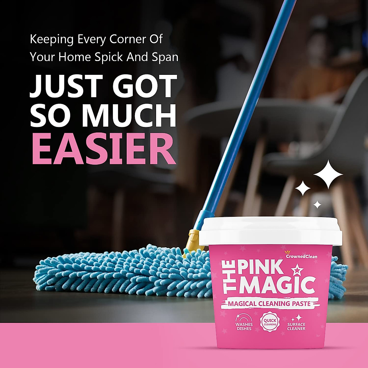 Natural All Purpose Cleaning Power Paste, Deep Cleaning Supplies, Household Scrub Paste Cleaner For Kitchen And Bathroom and other surfaces