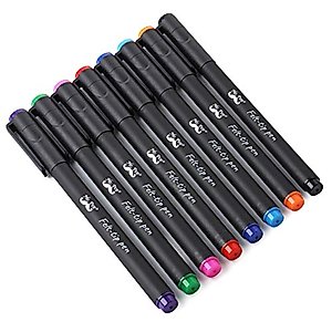 Mr. Pen- Felt Tip Pens, Pens Fine Point, Pack of 8, Fast Dry, No Smear, Colored Pens, Journaling Pens, Felt Pens, Planner Markers, Planner Pens