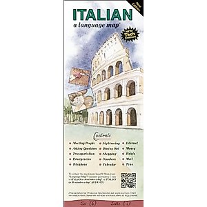 ITALIAN a language map: Quick reference phrase guide for beginning and advanced use. Words and phrases in English, Italian, and phonetics for easy ... Publisher: Bilingual Books, Inc.