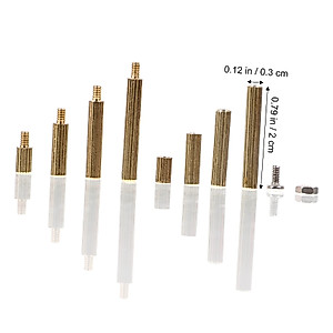 TEHAUX 480 Pcs M2 Computer Screw Standoff Screws for Acrylic PCB Standoffs Screw Spacers Motherboard Standoffs Ceiling Fan Screws Machine Screw Assortment Kit Ladder Standoff Small Screws