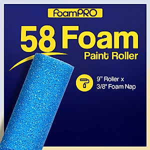 FoamPRO 58 Foam Paint Roller, 9" x 3/8"
