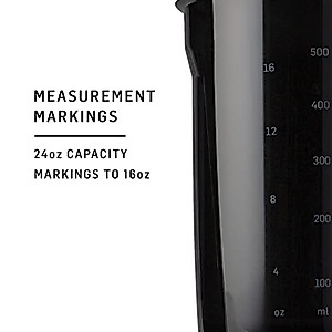 BlenderBottle Strada Shaker Cup Perfect for Protein Shakes and Pre Workout, 24-Ounce, Red