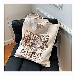 Printing Canvas Tote Bag For Women Large Capacity Shoulder Bag Urban Simplicity Soft Satchel Bag Hobo Purse (upright brown)