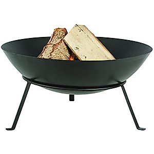 Esschert Design FF267 Series Fire Bowl with Legs, Black