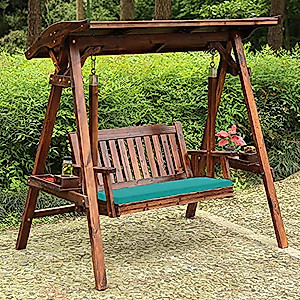 SewKer Outdoor Bench Cushion 44 x 18 Inch Waterproof Patio Furniture Cushions, High Density Foam Never Deform (Green)