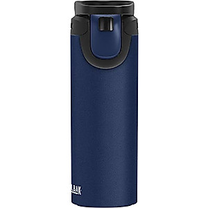 CamelBak Forge Flow Coffee & Travel Mug, Insulated Stainless Steel - Non-Slip Silicon Base - Easy One-Handed Operation - 16oz, Navy