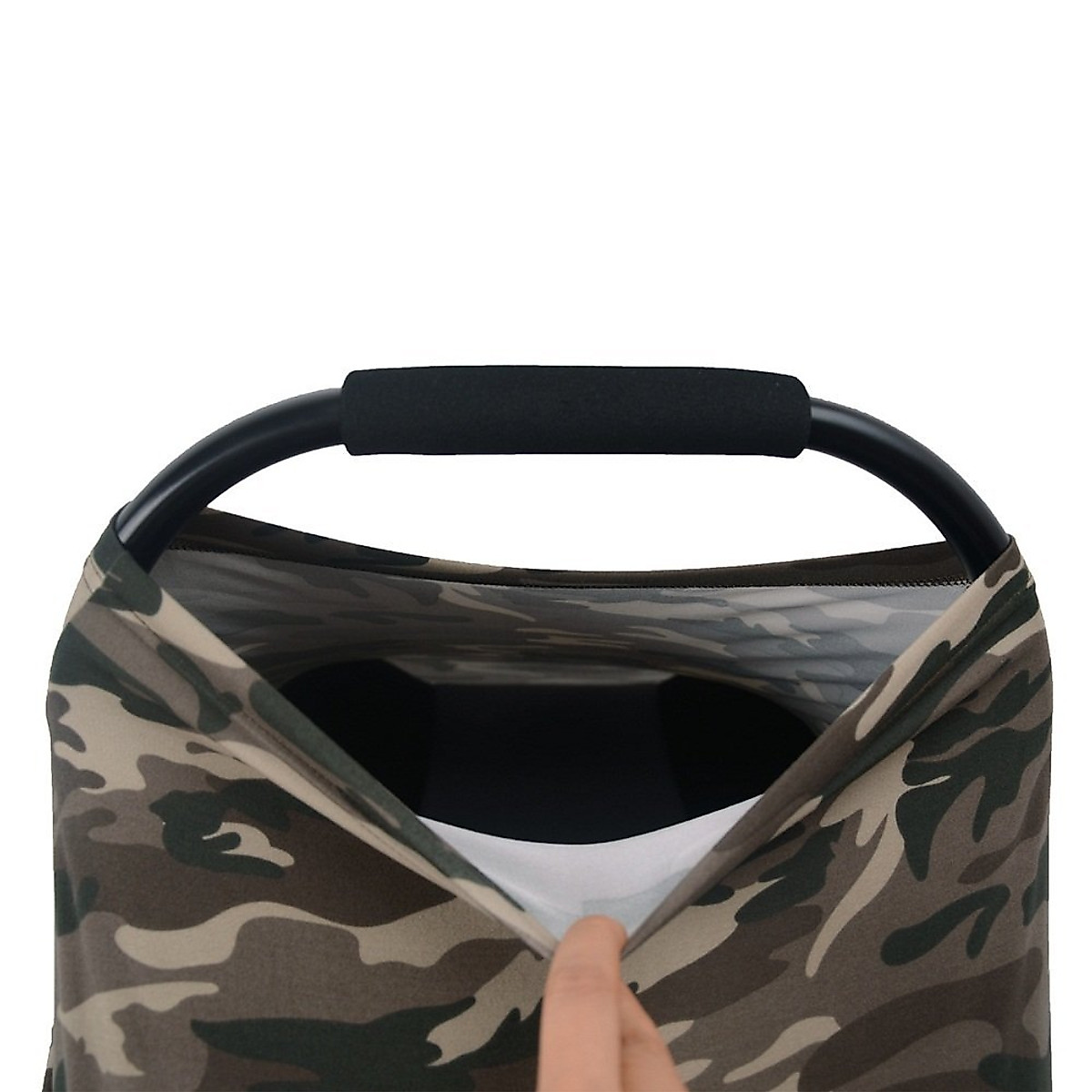 HONEY$HOMEY Camouflage Baby Car Seat Cover, Multi-Use Nursing Breastfeeding Scarf, High Chair Stroller Head Cover