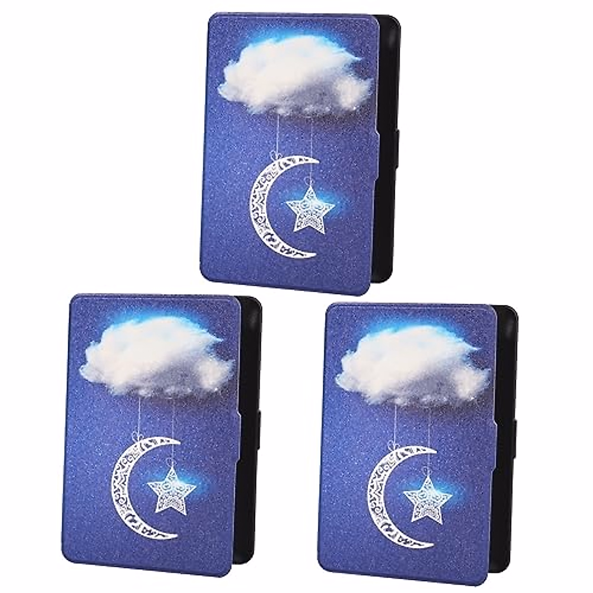 Mikikit Electronic Products 3 pcs Leather case Paperwhite Accessories Universal Holster ereaders E- car Reader auto Sleep case Universal Protection fold Car Holster