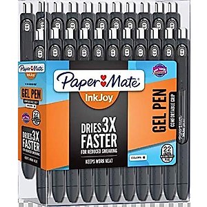 InkJoy Gel Pens, Medium Point, Black, 22 Count (Black, 22-Count)