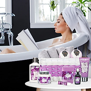 16Pcs Spa Gift Set for Women Bath and Body Gift Basket Set for Women Spa Kit Set for Women Valentines Gifts Mothers Day Mom Gift Birthday Gifts Spa Gift Basket Set for Women Christmas Bath Spa Set