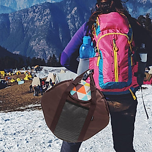 YARNOW Cast Iron Skillet Bag Dutch Oven Bag Heavy Duty Chef Bag for Cast Iron Camping Cookware or Dutch Oven Accessories