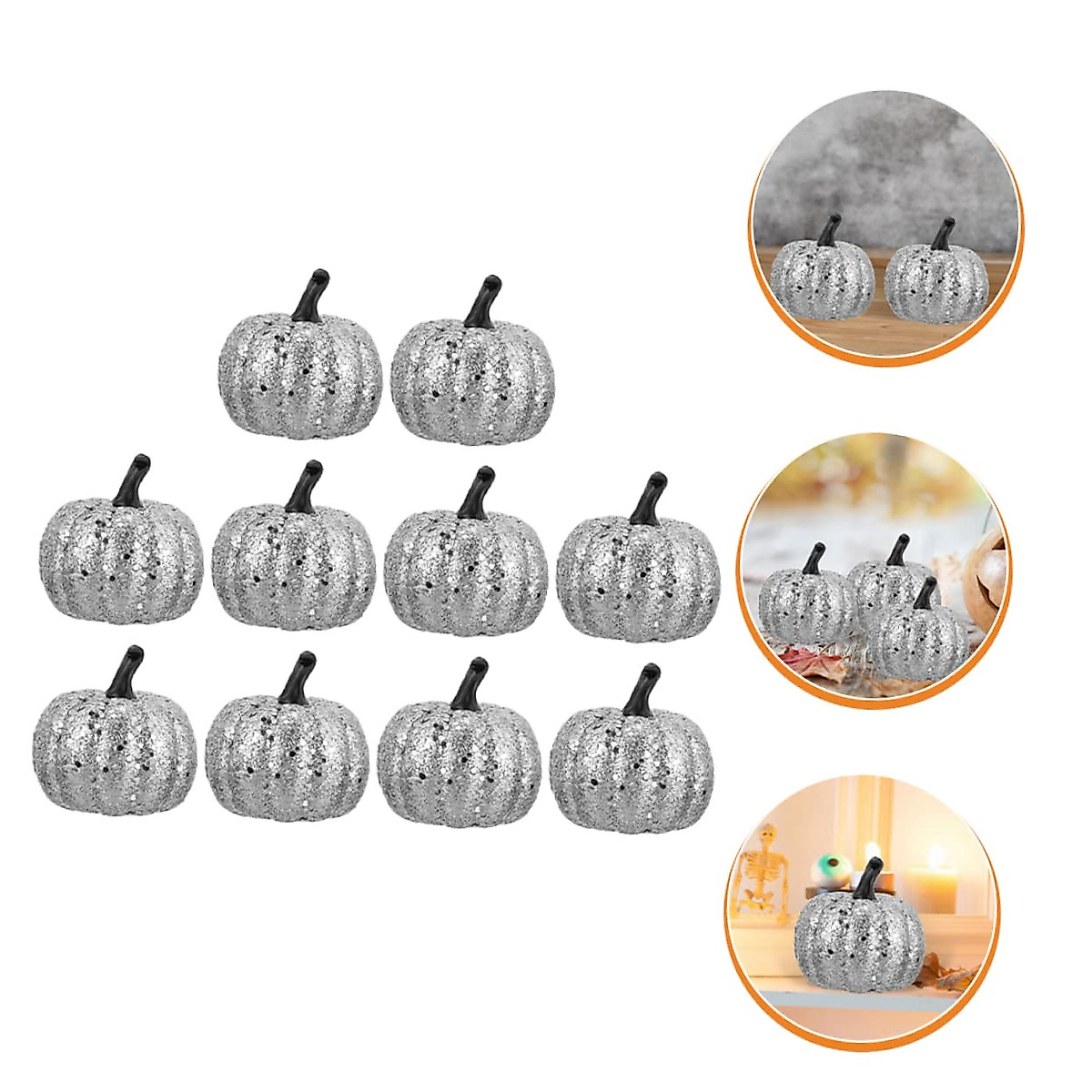 ABOOFAN 30 Pcs Foam Pumpkin Mini Pumpkins for Decorating Small Pumpkin Decor Artificial Pumpkins for Table Decor Artificial Pumpkins Bulk Fake Pumpkins Harvest Pumpkins Model Dining Table