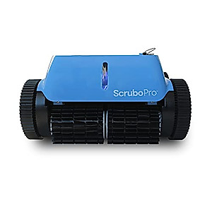 Scrubo Pro Cordless Swimming Pool Cleaner, 4WD Wall Climbing, Tile Scrubber, Triple-Motor Design, Intelligent Cleaning, Ideal for In-ground Pools up to 50ft, 90+ Min Run Time