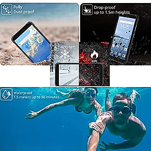 Blackview Rugged Smartphone Unlocked, BV4900Pro 4G Dual SIM Cell Phone Android 12, 7GB+64GB/SD 256GB Expandable, IP68 Waterproof Smartphone, 5580mAh Battery, 5.7" HD, NFC/GPS/OTG Rugged Android Phone