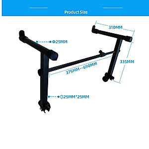 WEEGEEKS Universal Second Tier Stand for Electronic Piano Keyboard Stand Rack Holder Adjustable Height and Width Music Instrument Accessories