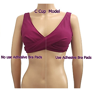 DHCare Women’s Adhesive Bra Pads Removable Breathable Push Up Sticky Bra Cups Inserts Breast Enhancer