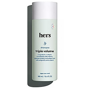 Hers Thickening Hair Shampoo 6.4 Fl Oz and Conditioner 6.4 Fl Oz Set. Helps Hair Look & Feel Thicker. Vegan, Paraben, Sulfate, Cruelty Free