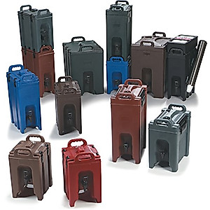 Carlisle FoodService Products Cateraide Insulated Beverage Dispenser with Handles for Catering, Events, Kitchens, And Restaurants, Plastic, 5 Gallons, Black